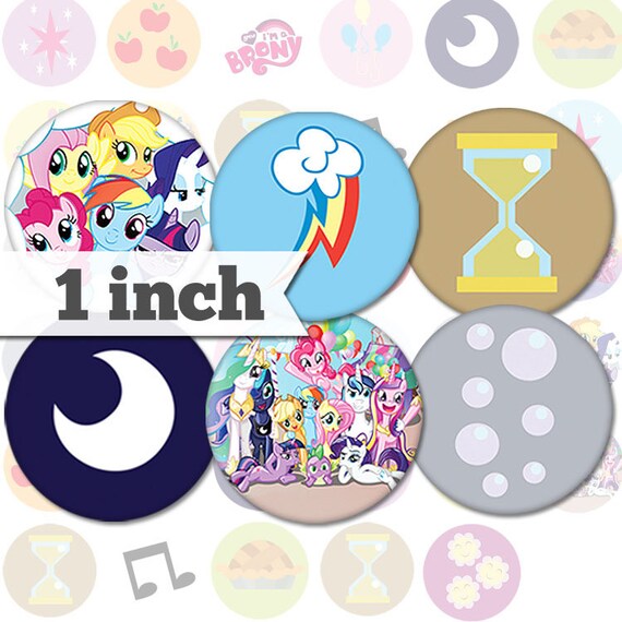 My Little Pony Cutie Marks 1 Inch 25mm Printable Collage - Etsy
