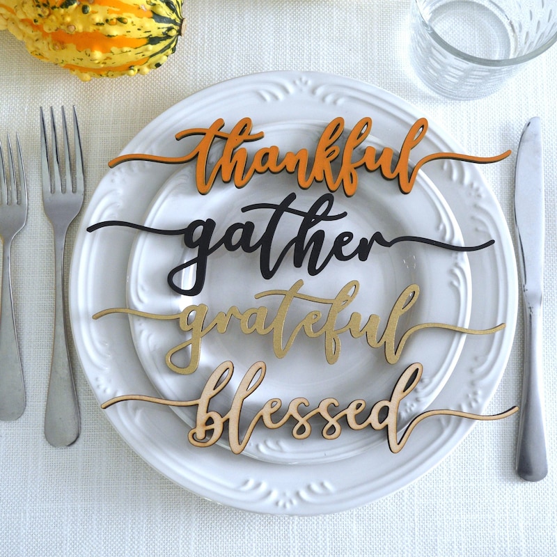 Thankful Plates - Etsy