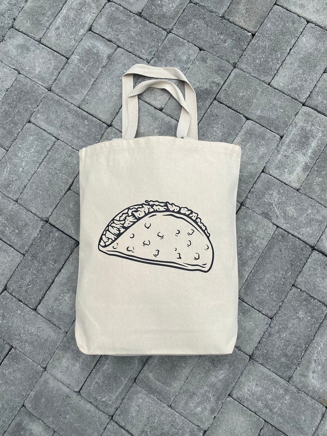 TACO Tote Bag | Taco Tuesday Canvas Bag | Culinary Tote Bag |food Tote ...