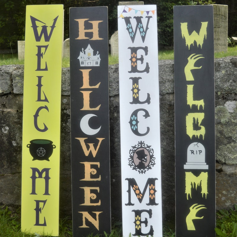 Halloween Porch Sign - Etsy