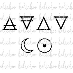Alchemy Elements Bundle SVG PNG JPG Ai Alchemist Symbols Air Earth Fire ...