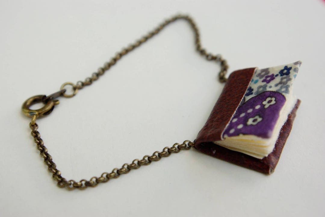 Mini-book Bracelet - Etsy