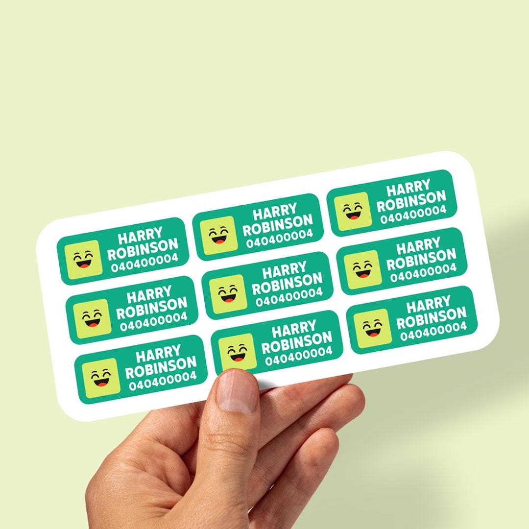 Custom Kids Name Stickers | Waterproof Vinyl Labels - Etsy Australia