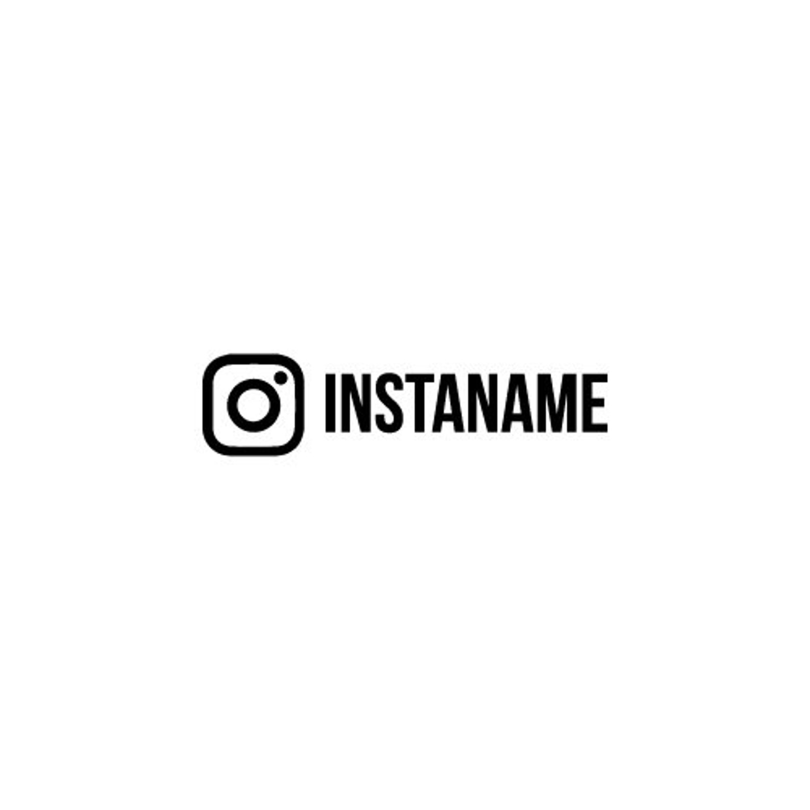 Personalised Instagram Name Decal Sticker Custom Sticker - Etsy