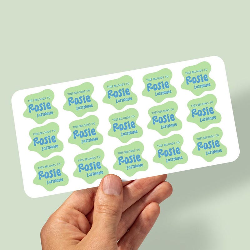 Blob Shape Stickers - Etsy
