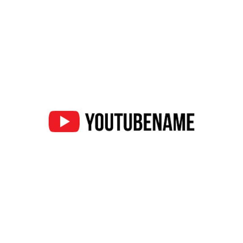 Personalised Youtube Name Username Decal Sticker Custom - Etsy