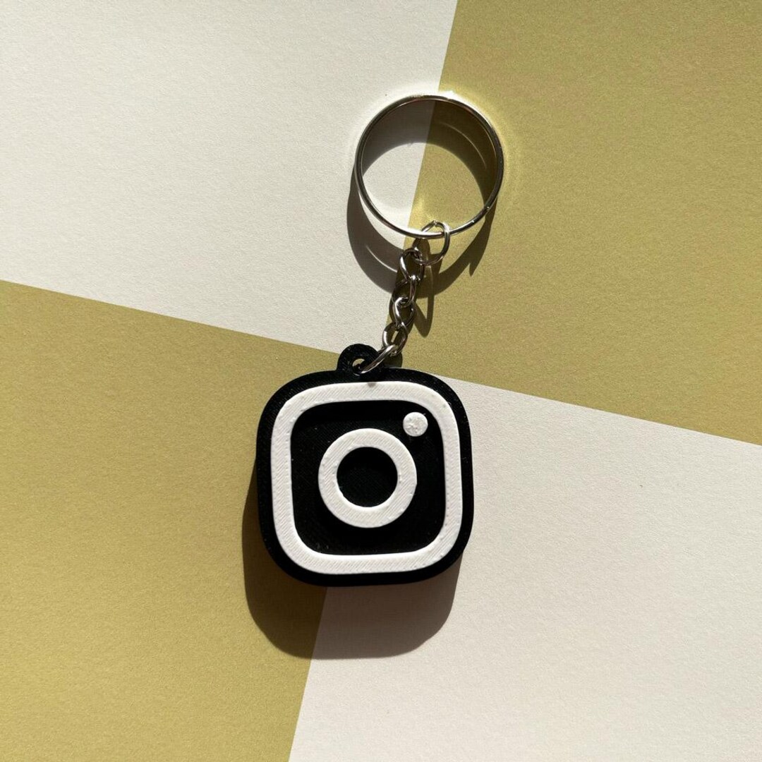 Instagram NFC Tag Business Card | Keychains 3d Printed for Social Media ...