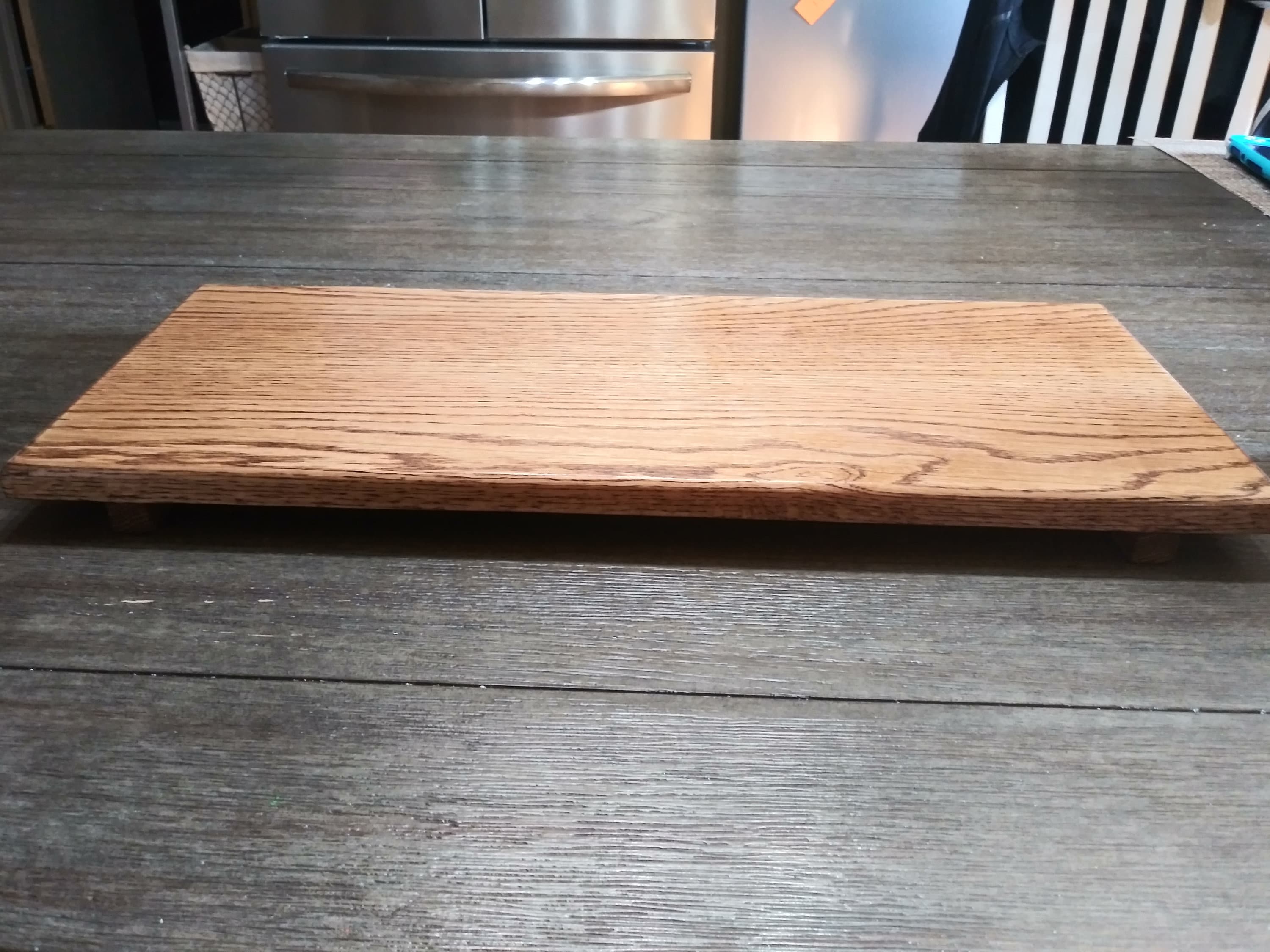 Oak Wood Platform, Wood Riser, Farm Style Table Center Piece Platform ...