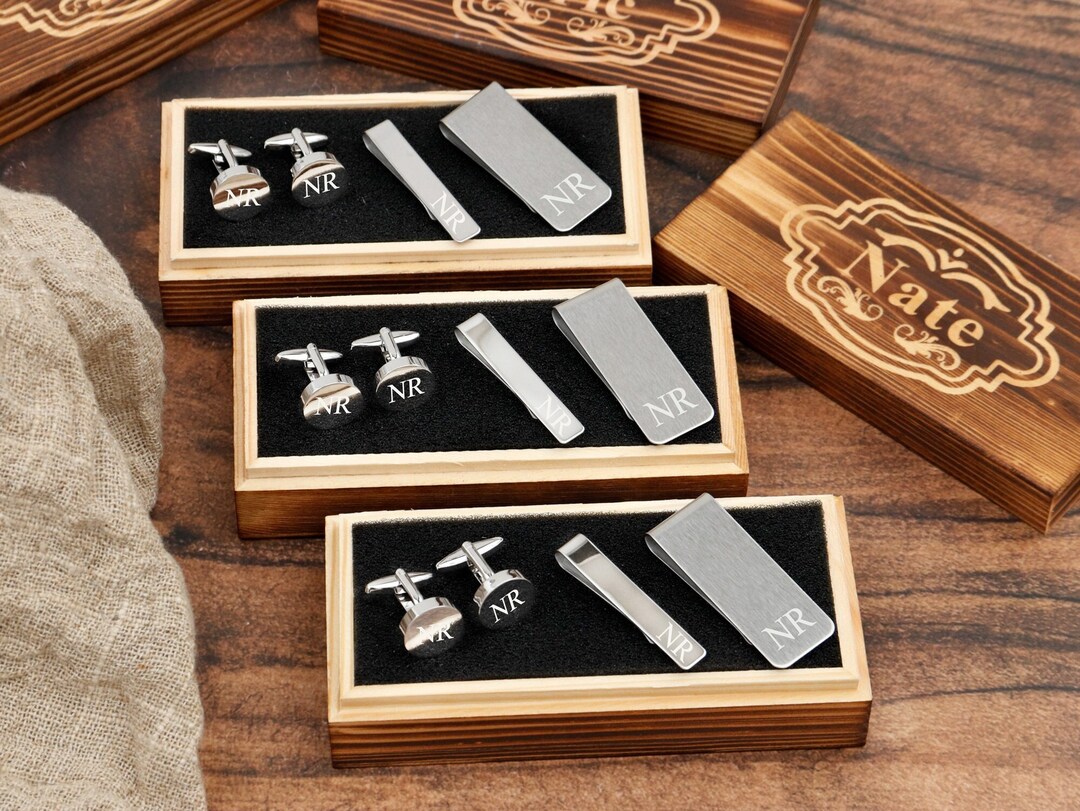Personalized Cuff Links, Groomsmen Gifts, Engraved Cufflinks for Groom ...