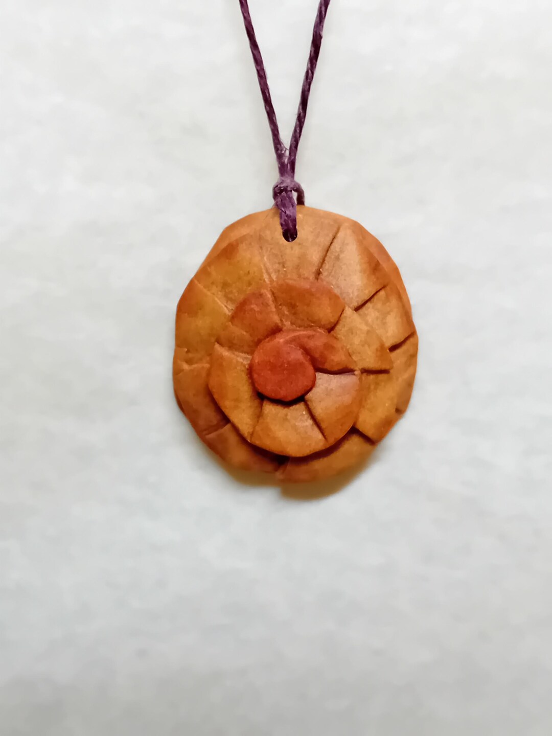 Faux Fossil Snail Pendant Carved From Avocado Pit, Upcycled - Etsy