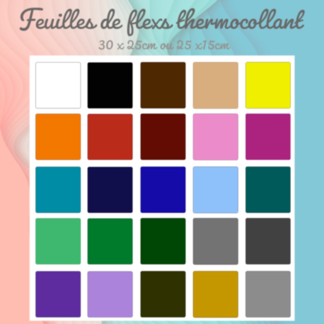 Plain Smooth Iron-on Flex Sheets, Two Sizes Available - Etsy