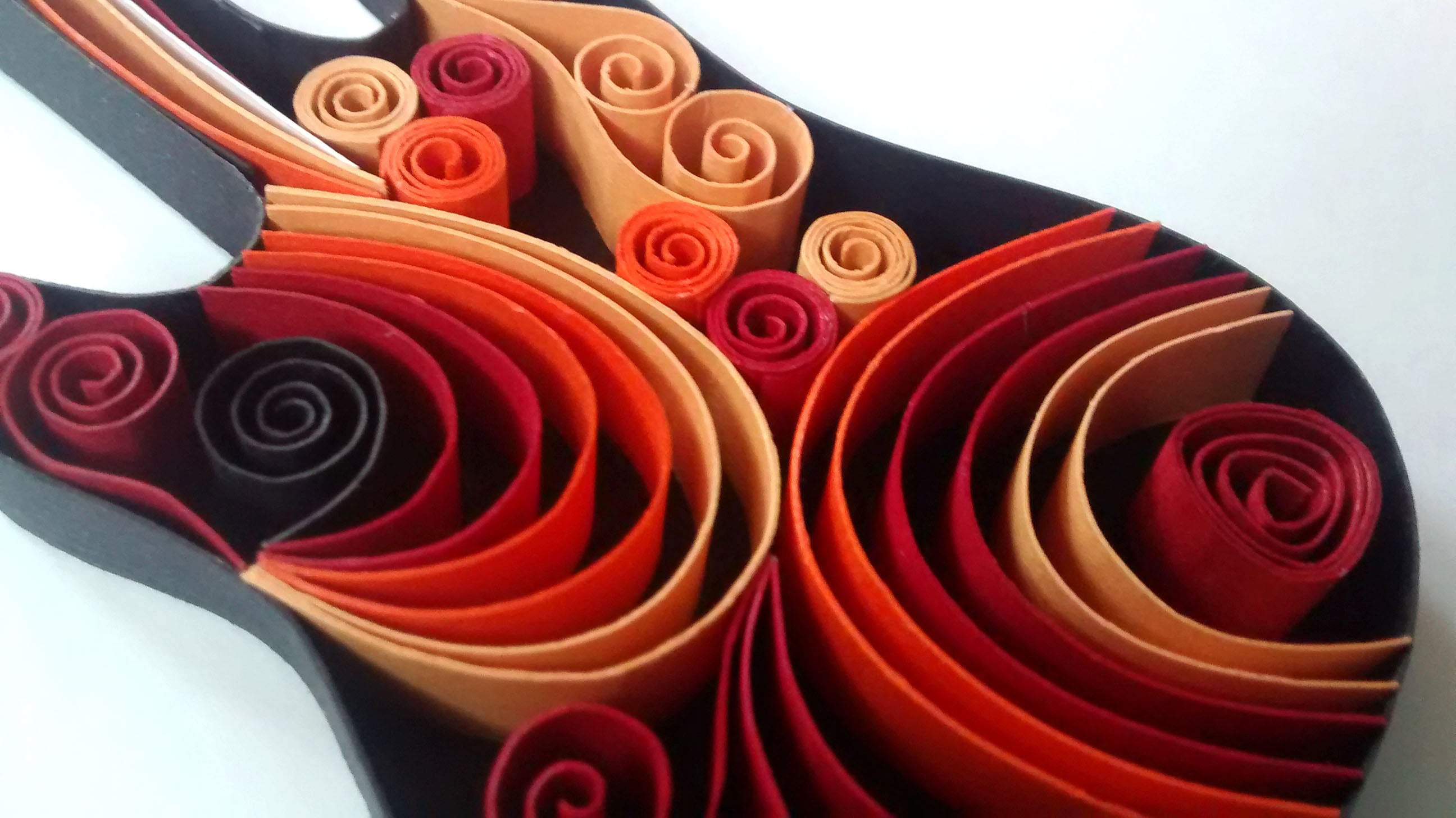 Music Lovers. Quilled Paper Art Guitars. Special and Original ...