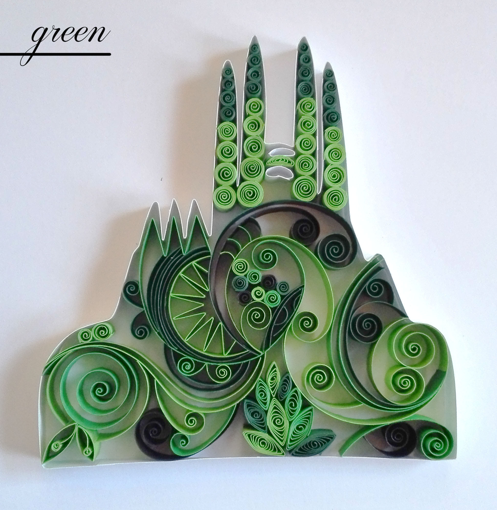 Barcelona Lovers. Quilled Paper Art Sagrada Familia Antoni Gaudi ...