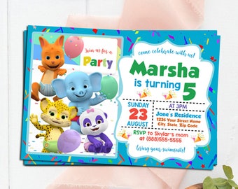 Word Party Birthday Party Invitation - Etsy