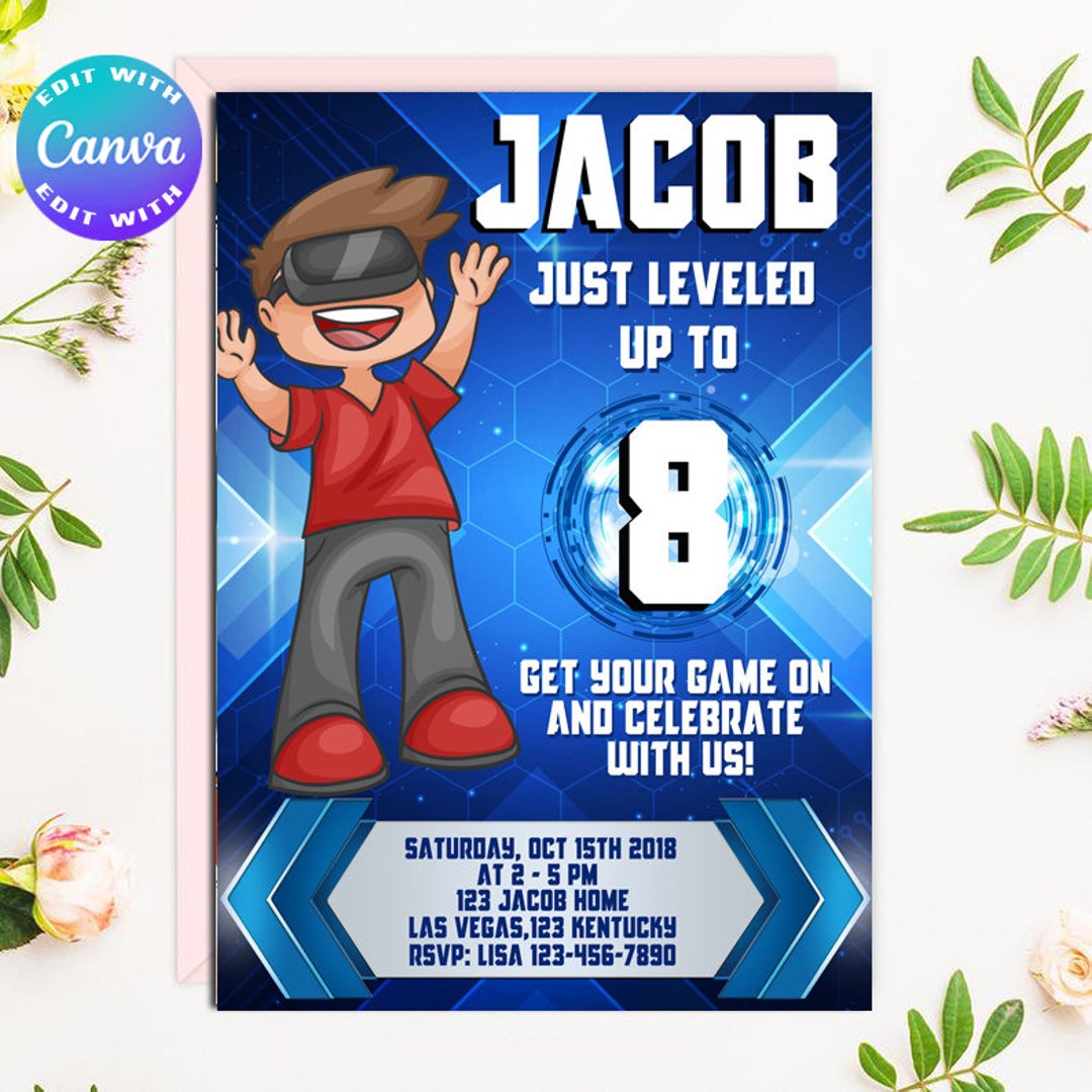 Virtual Reality Invitation, Virtual Reality Party, Virtual Reality ...