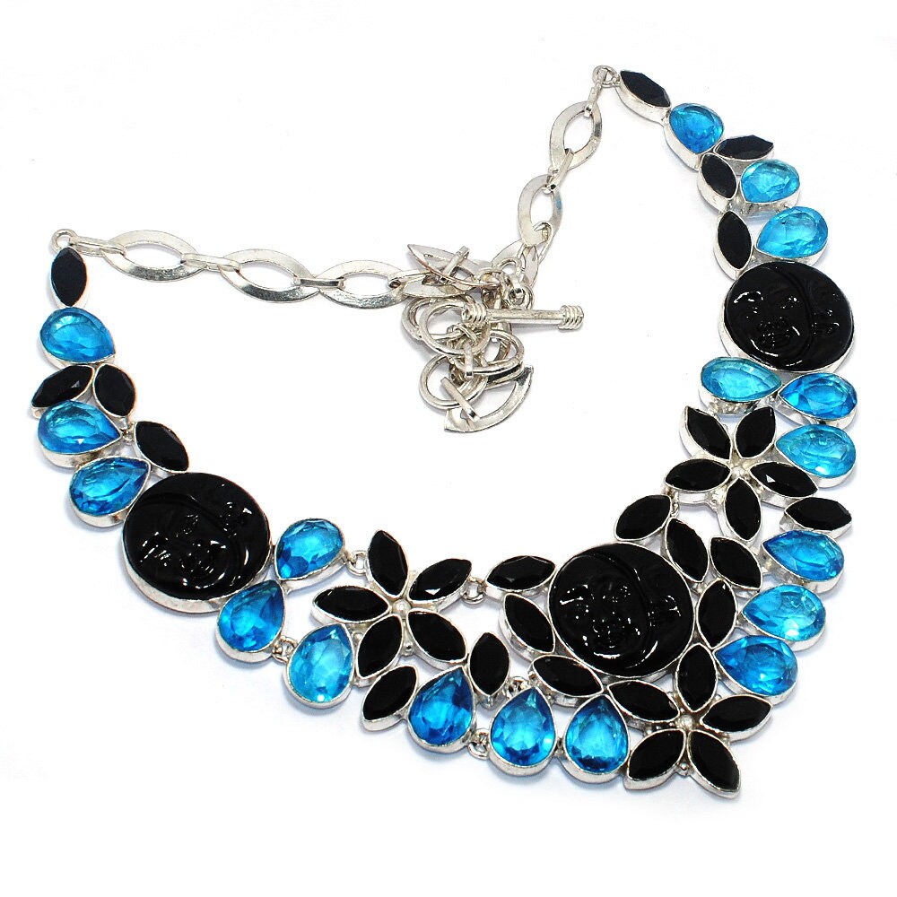 Gorgeous Black Cameo Face &black Spinal Quartz Silver - Etsy