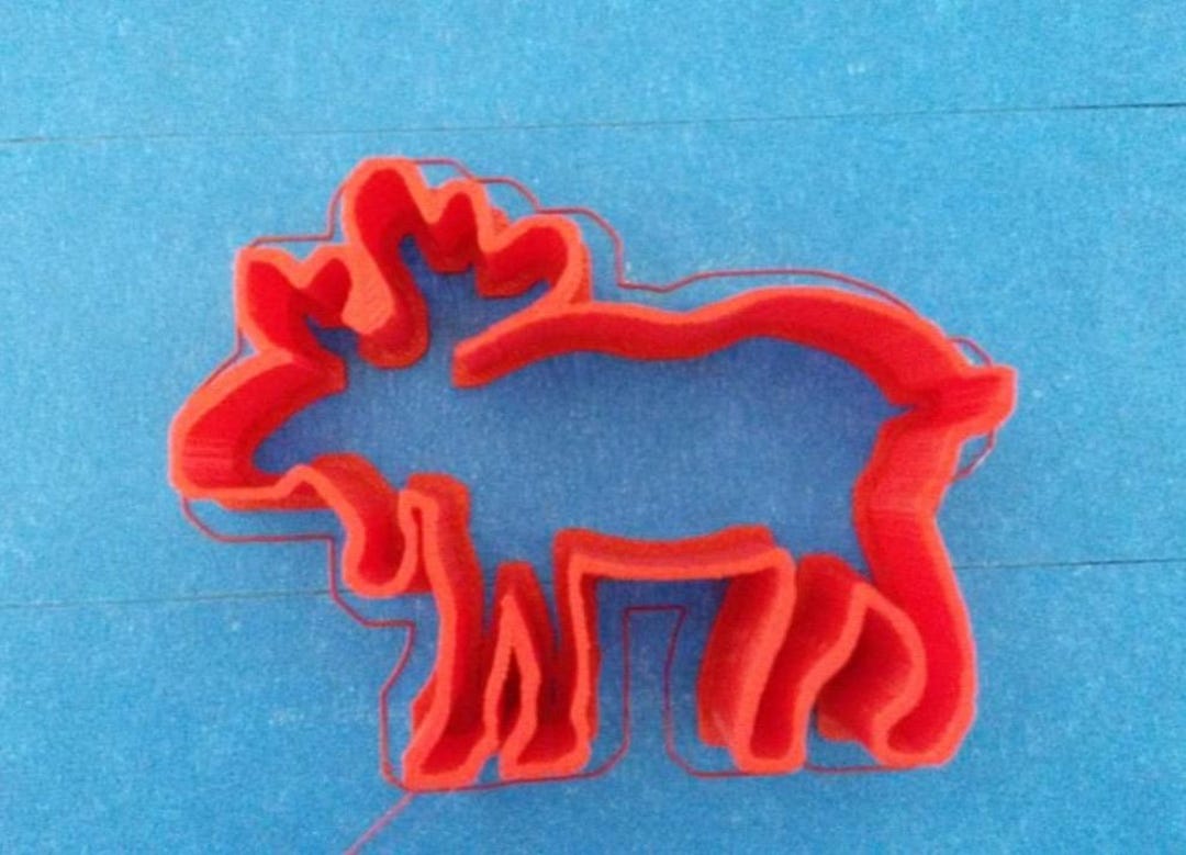 3D Printed Moose Cookie Cutter - Etsy