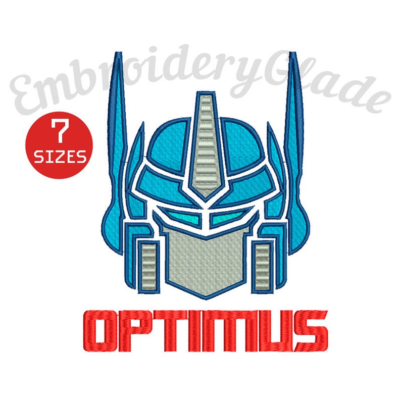 Optimus Prime machine embroidery design. Transformers | Etsy