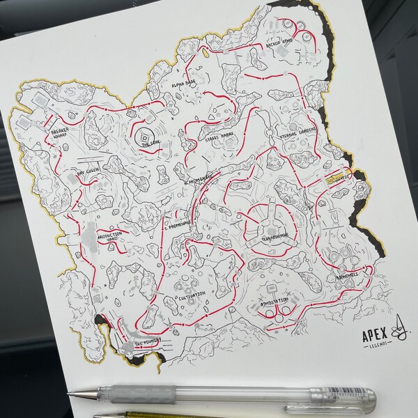Apex Legends Map Print - Etsy