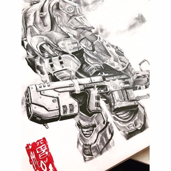 Halo Odst Drawing