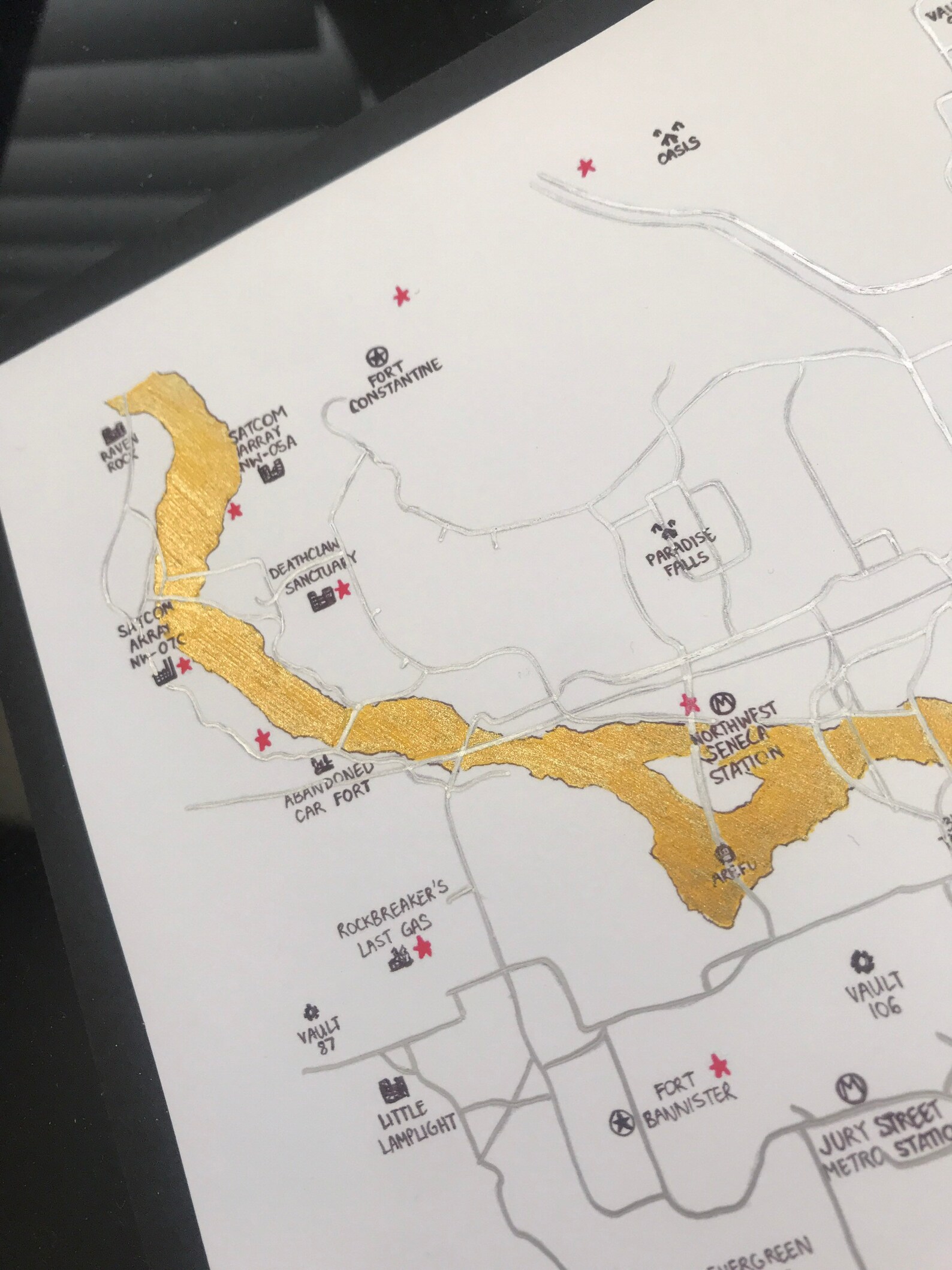 Fallout 3 Capital Wasteland Map Print - Etsy