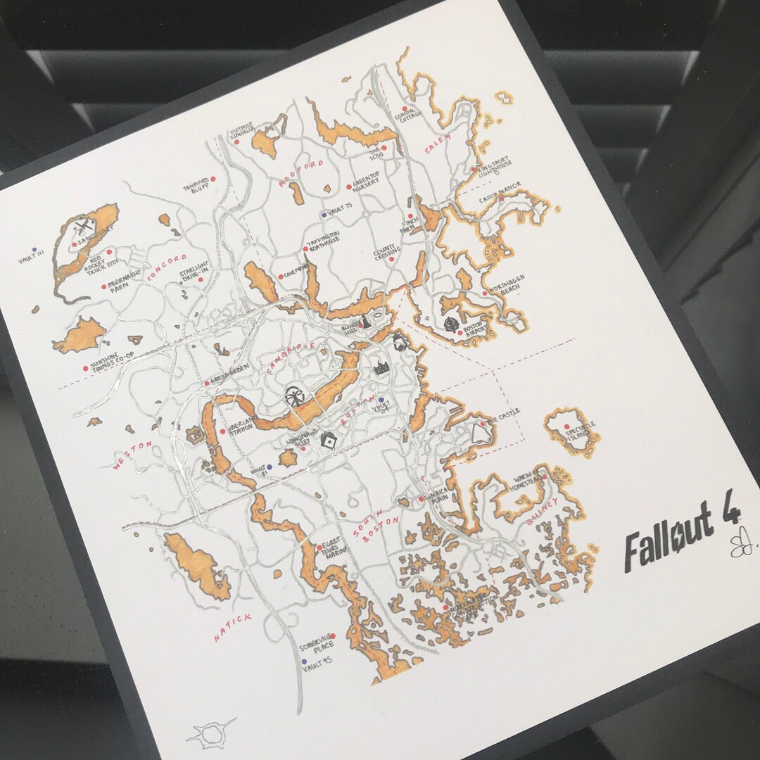 Original Fallout 4 Map - Etsy