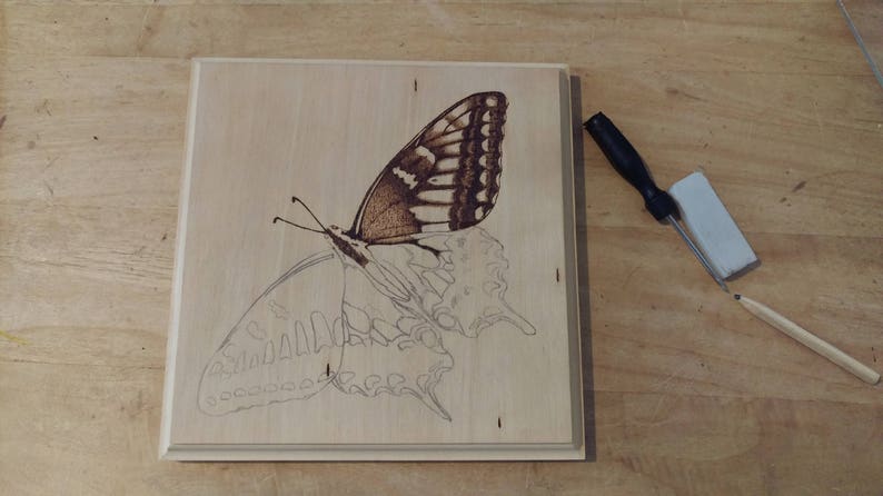 Beautiful Swallowtail Butterfly Art, Bespoke Hand Pyrography ...