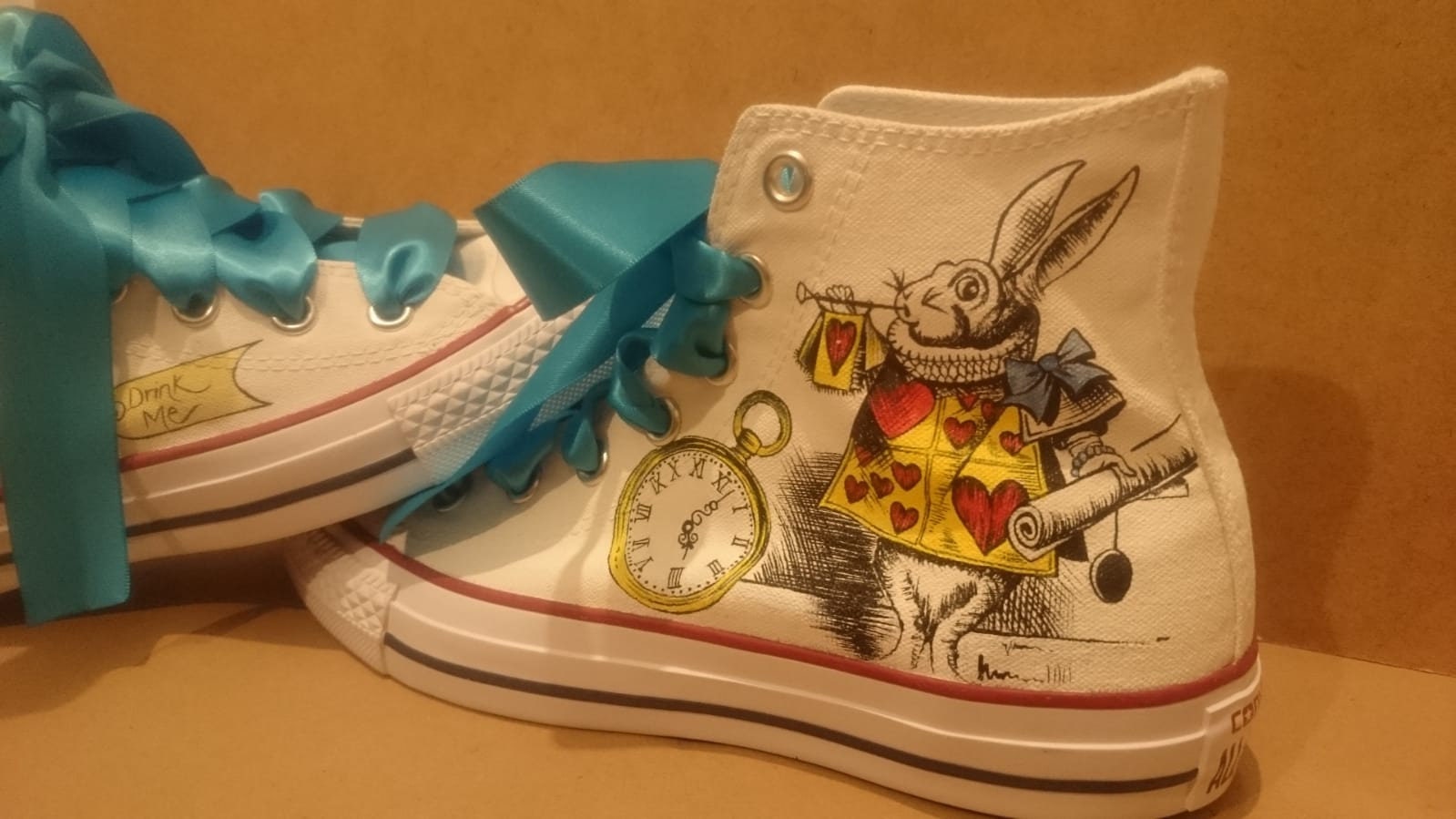 Alice in wonderland vintage style wedding festive Converse | Etsy