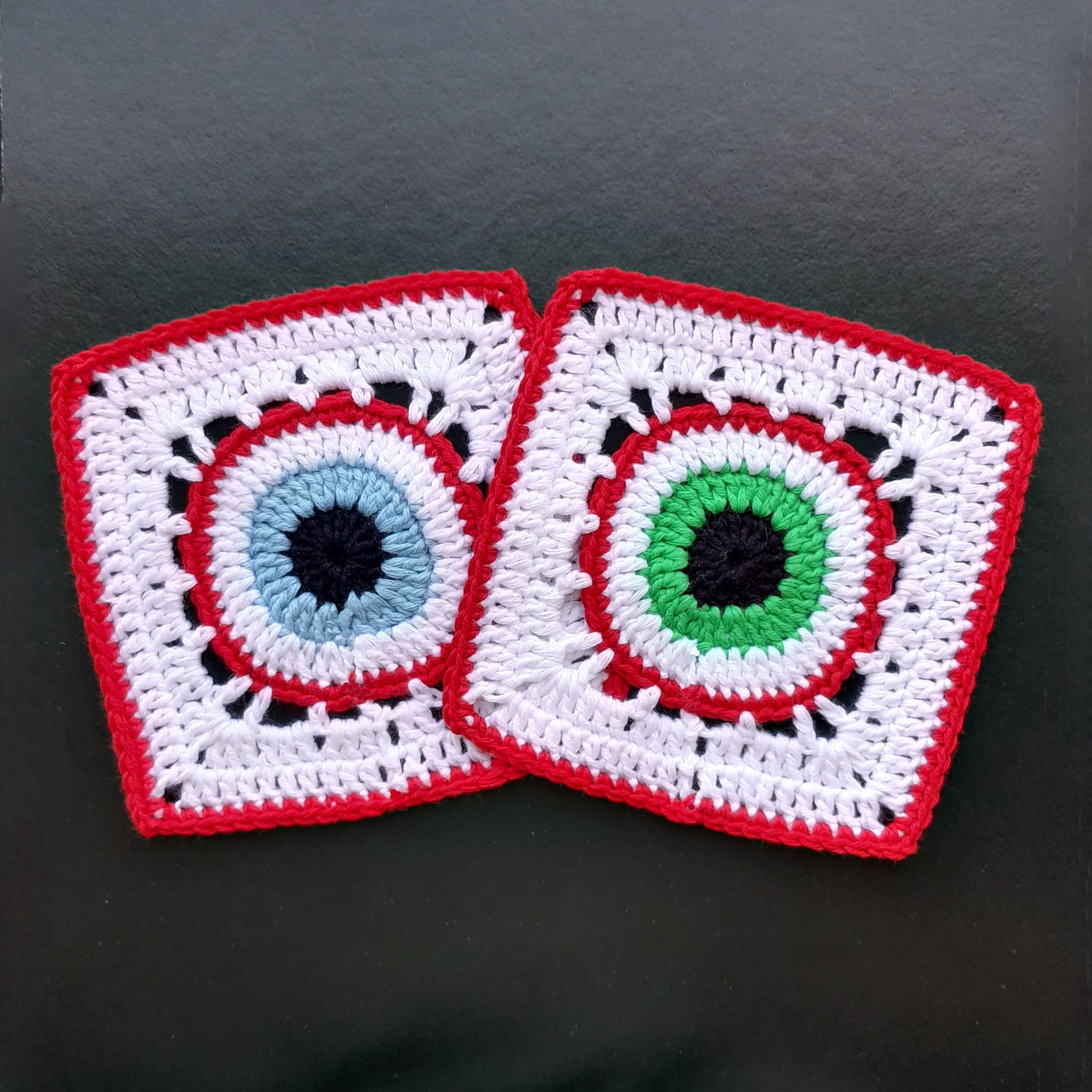 Granny Square Evil Eye Crochet Pattern (PDF Download) - Etsy