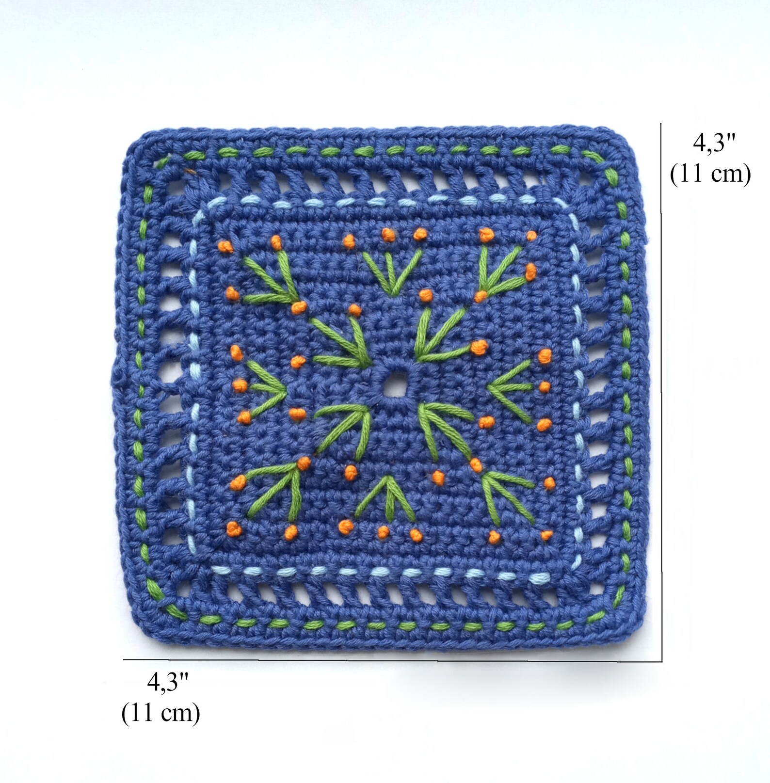 Granny Squares Set Pattern, Crochet Granny Square Pattern, Granny ...