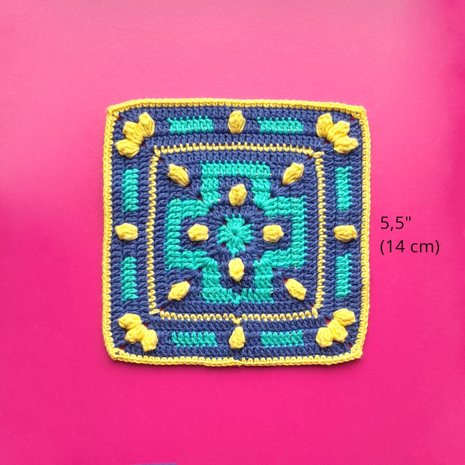 Tapestry Crochet Granny Square Pattern: Geometric Ornament (PDF ...