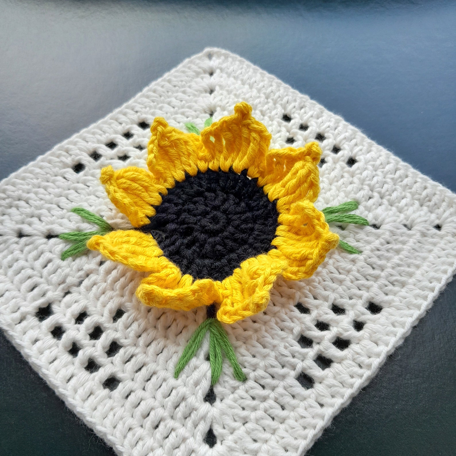 Granny Squares Flower SET Pattern, Crochet Granny Square Flower Pattern ...