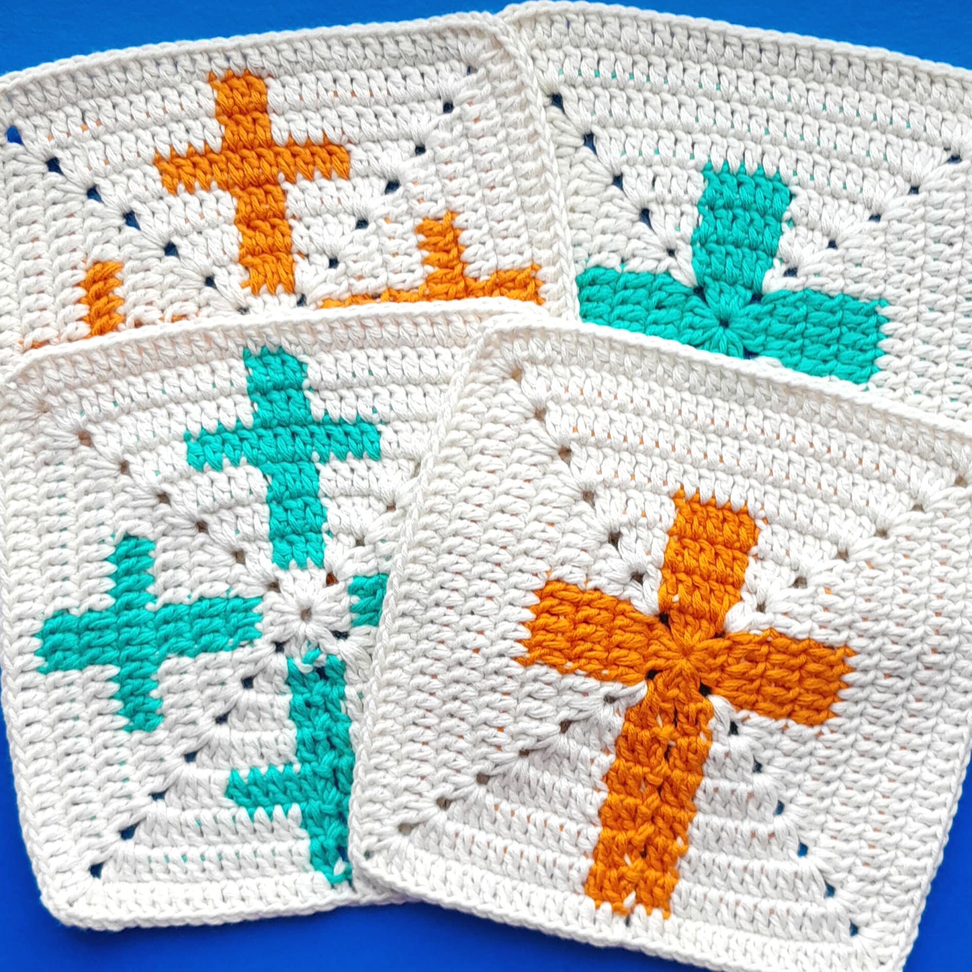 Cross Granny Square Crochet Pattern Set (PDF Download) - Etsy