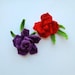 Crochet Rose Pattern: Flower Applique Tutorial (PDF Download) - Etsy
