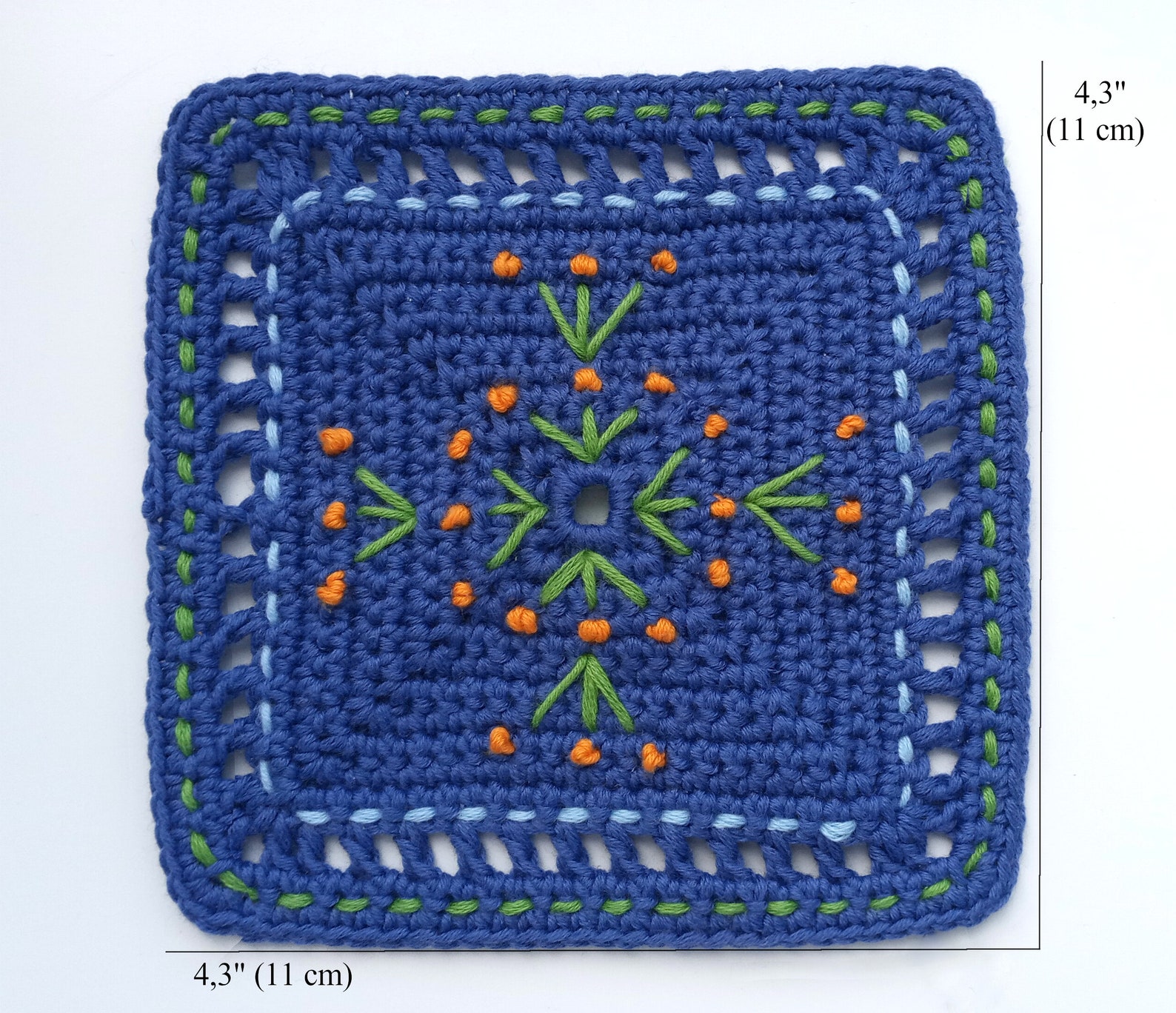 Granny Squares Set Pattern, Crochet Granny Square Pattern, Granny ...