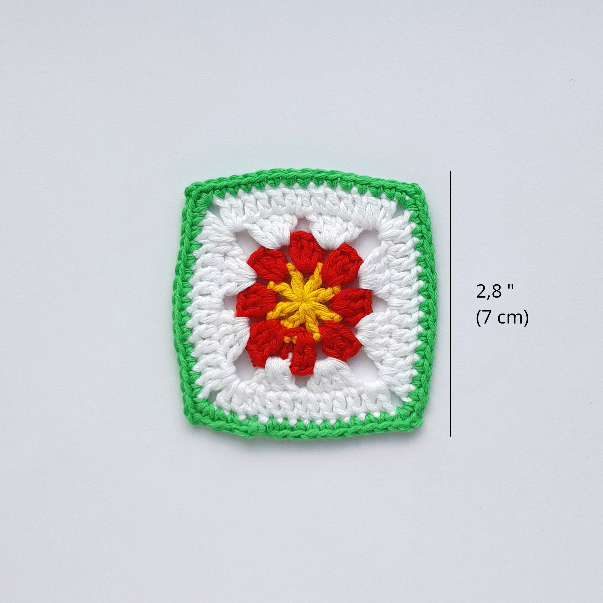 Crochet Granny Square Flower Pattern (PDF Download) - Etsy