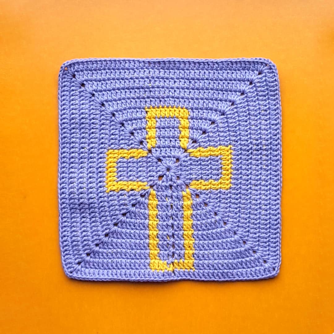 Cross Granny Square Crochet Pattern (PDF Download) - Etsy