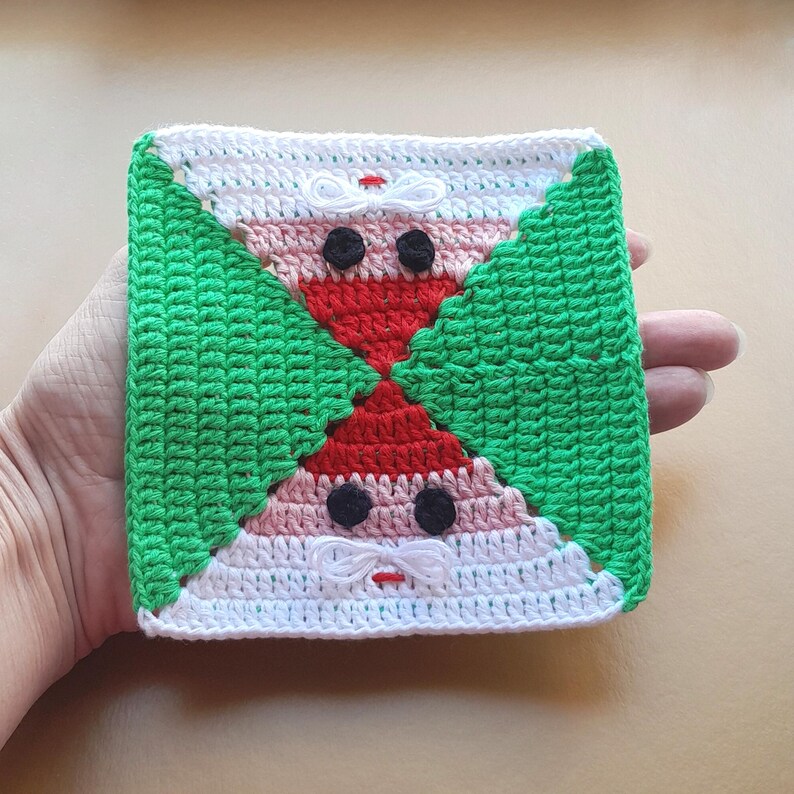 Christmas Granny Square Pattern: Santa, Snowman, Tree (PDF) - Etsy