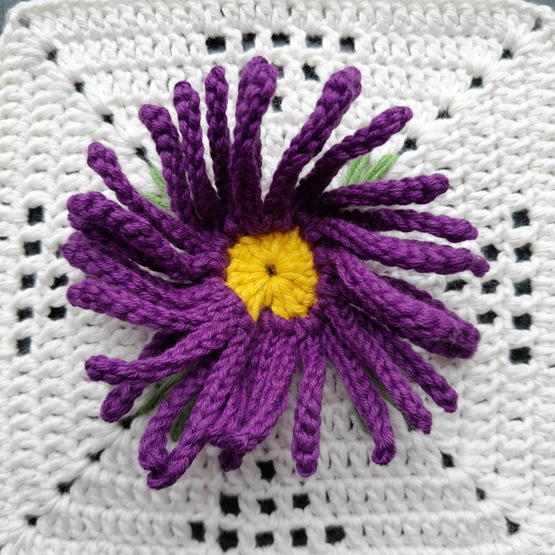 Granny Square Pattern Granny Square Flower Pattern Granny - Etsy
