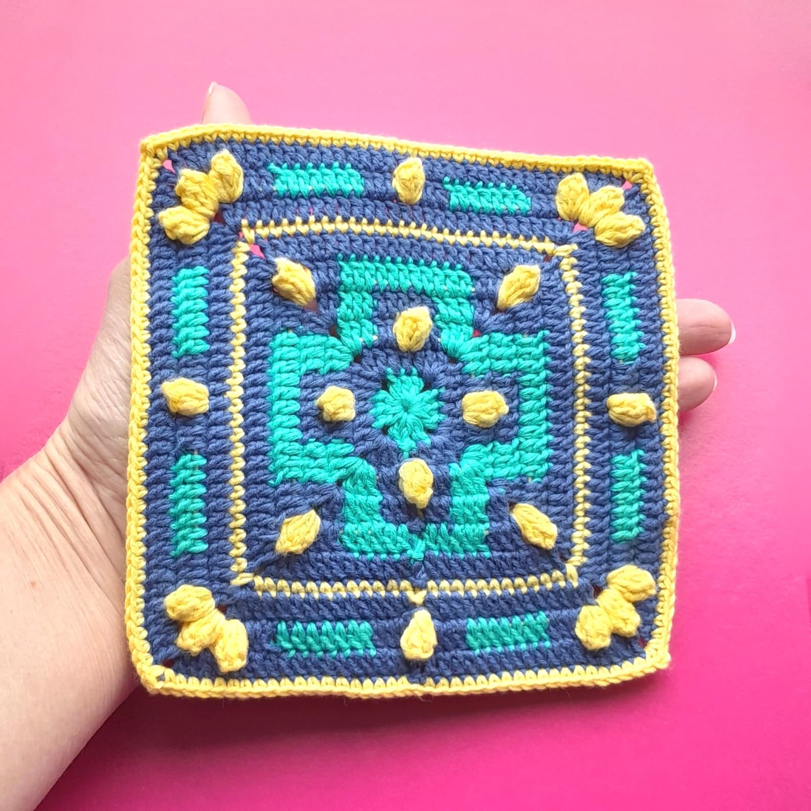 Tapestry Crochet Granny Square Pattern: Geometric Ornament (PDF ...