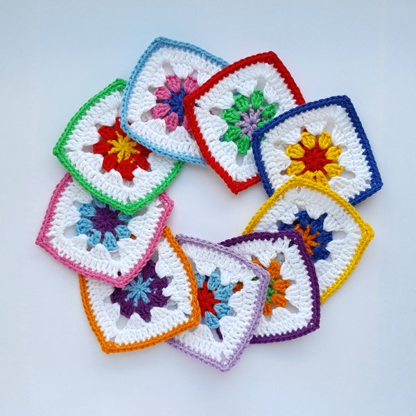 Flower Granny Square - Etsy