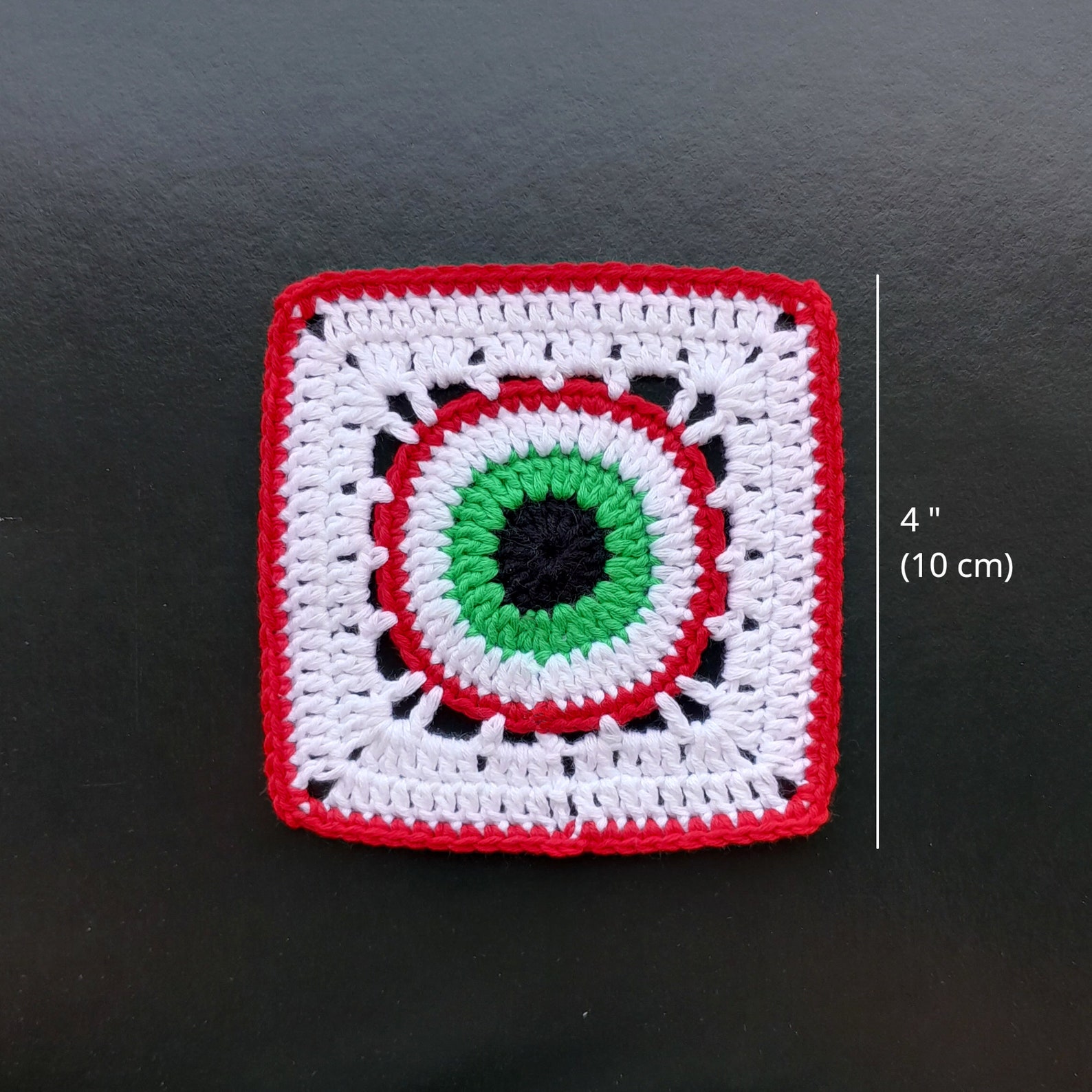 Granny Square Evil Eye Crochet Pattern (PDF Download) - Etsy