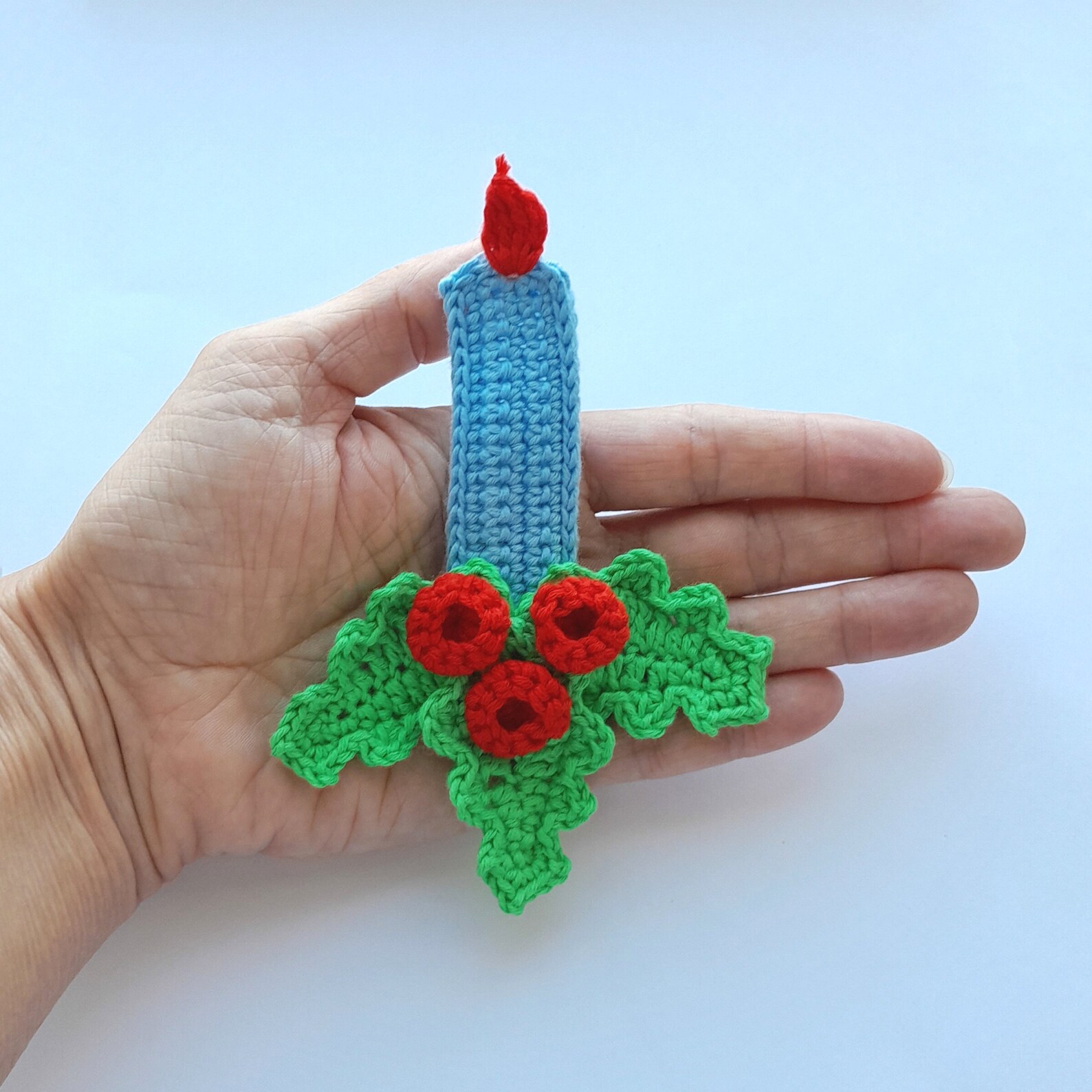 Crochet Christmas Candle Pattern: Easy Holiday Decor (PDF Pattern) - Etsy