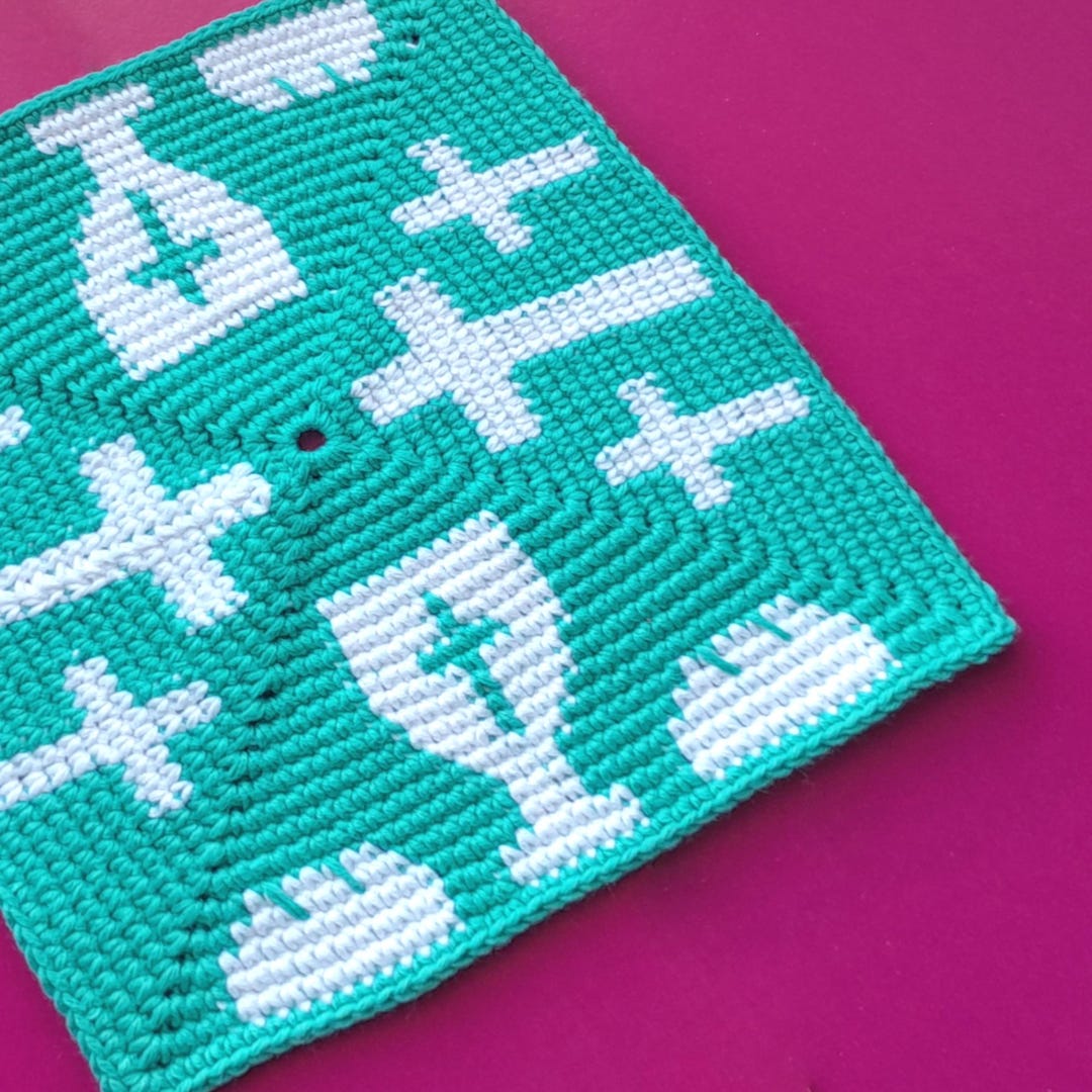Cross & Chalice Granny Square Crochet Pattern (PDF Download) - Etsy