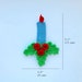 Crochet Christmas Candle Pattern: Easy Holiday Decor (PDF Pattern) - Etsy