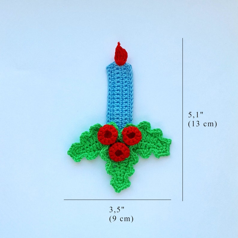 Crochet Christmas Candle Pattern: Easy Holiday Decor (PDF Pattern) - Etsy