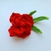 Crochet Rose Pattern: Flower Applique Tutorial (PDF Download) - Etsy