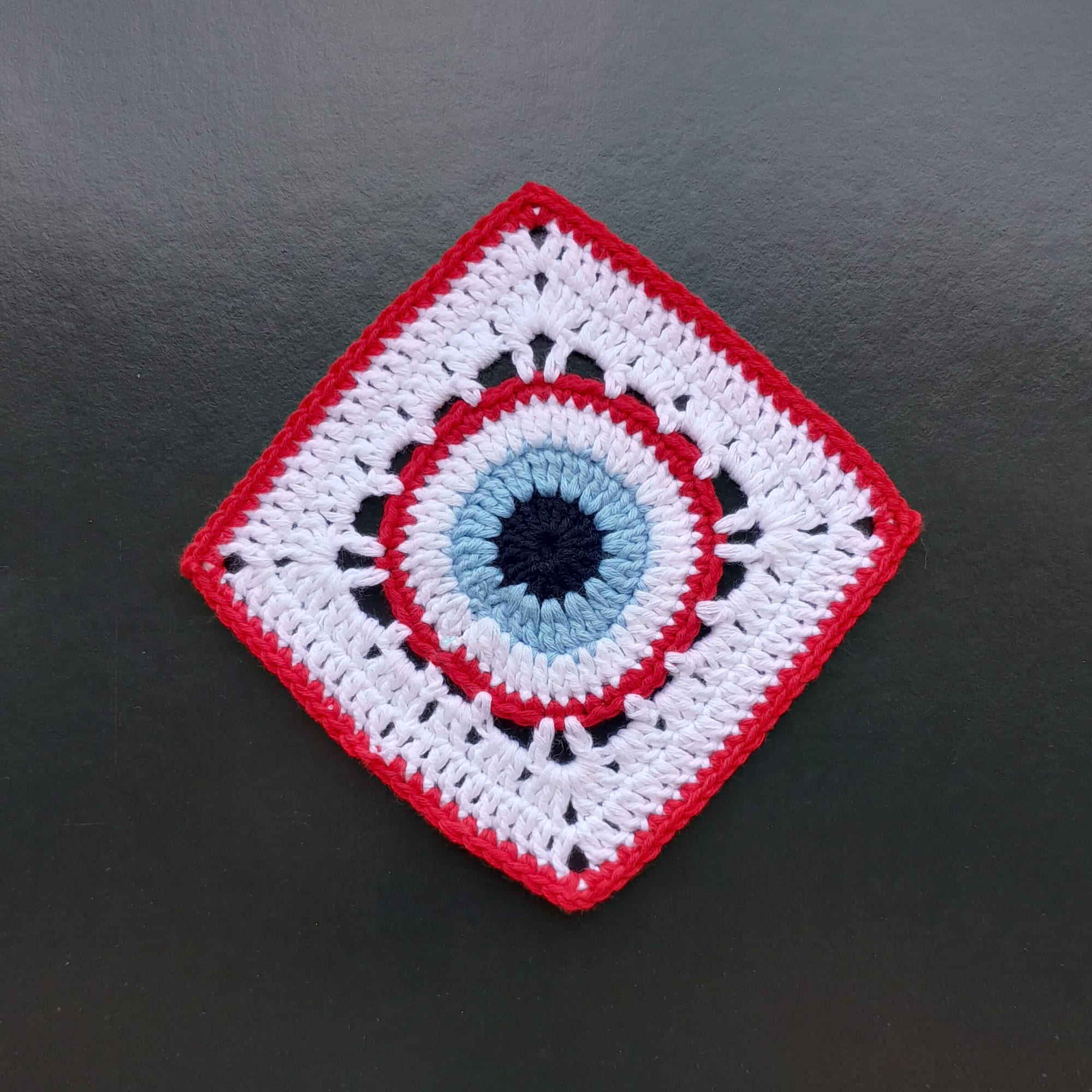 Granny Square Evil Eye Crochet Pattern (PDF Download) - Etsy