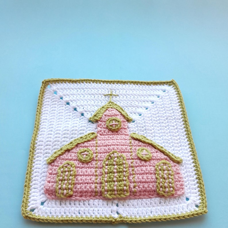 Church Granny Square Crochet Pattern (PDF Download) - Etsy