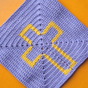 Cross Granny Square Crochet Pattern (PDF Download) - Etsy
